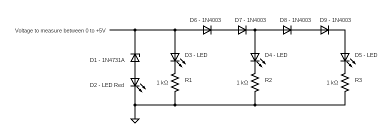 Voltage indicator - Circuits - Circuit Diagram