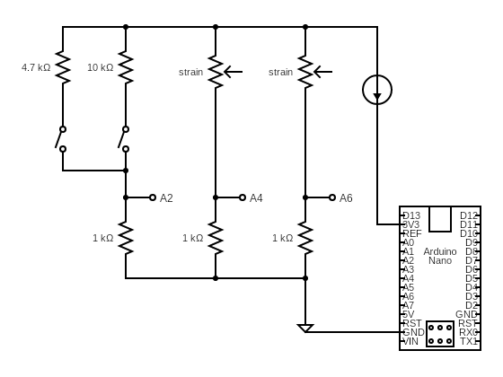 Right Glove Circuitry - Circuits - Circuit Diagram